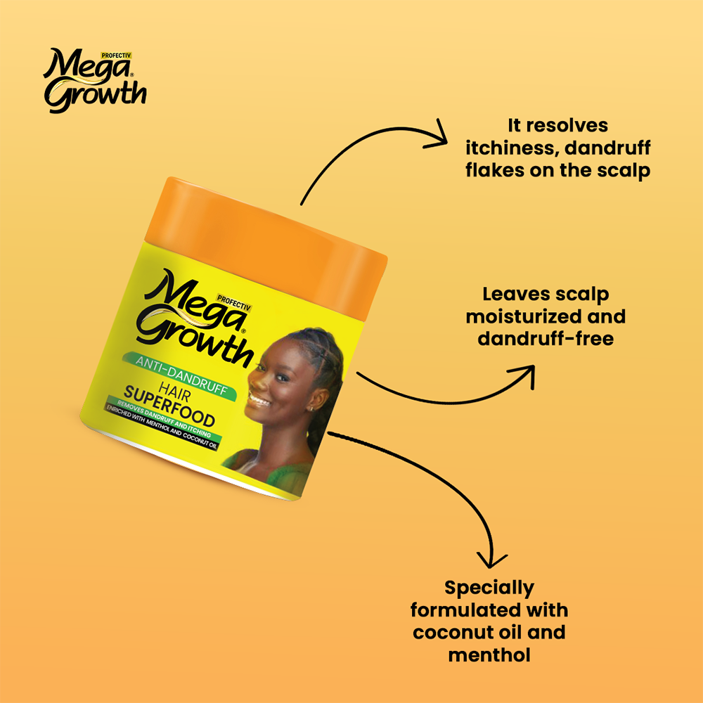 MegaGrowth Anti Dandruff Hair Superfood - Get Stronger Hair Now | The Diva Shop – The Diva Shop ...